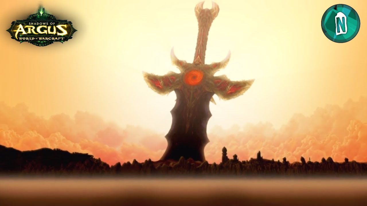 Sargeras Sword in Silithus Wound patch 7.3.2 - YouTube