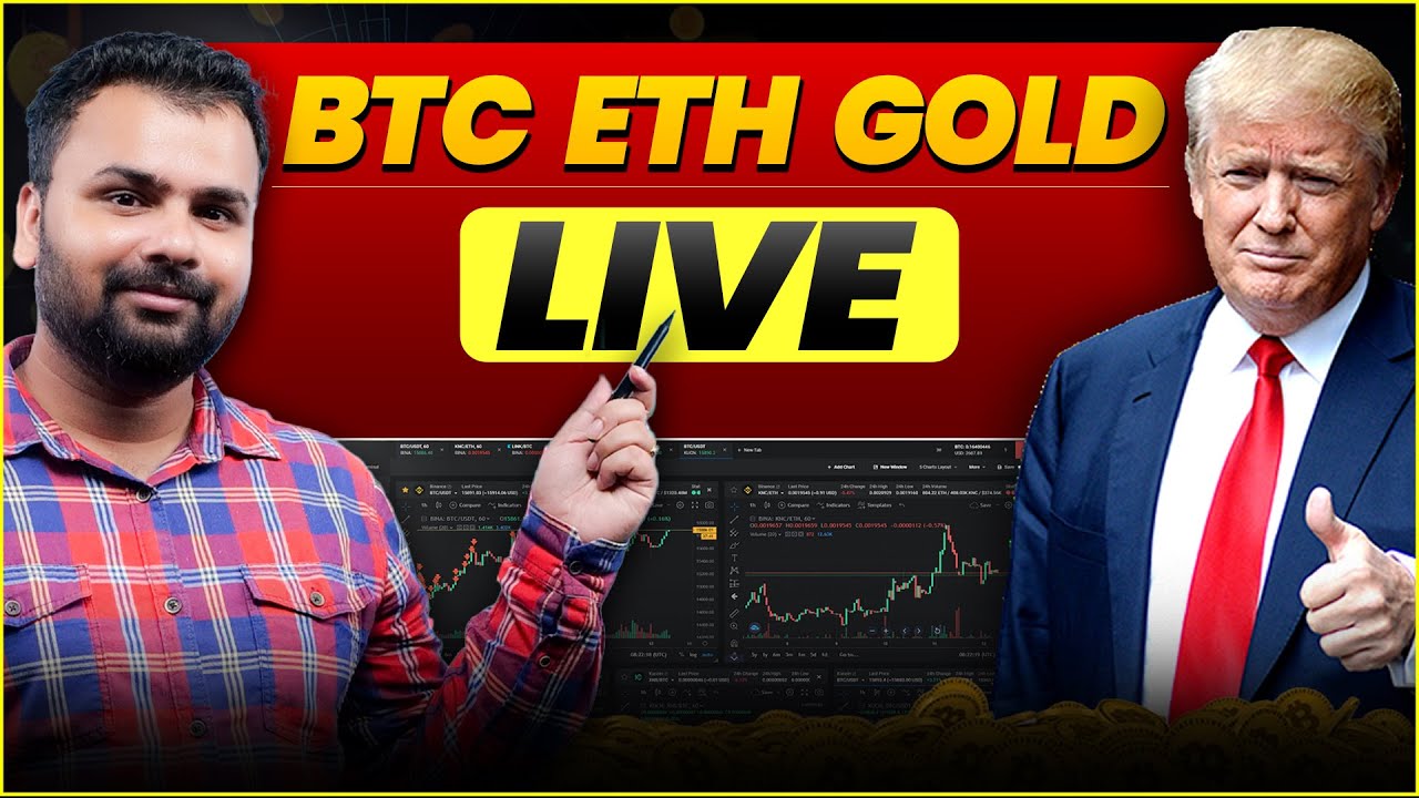 BTC, ETH & GOLD LIVE 🔥 Live Market Analysis 8 JAN 2026 #BTC #ethereum # ...