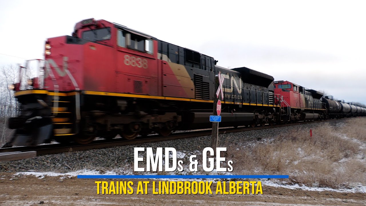 EMDs and GEs at Lindbrook - YouTube