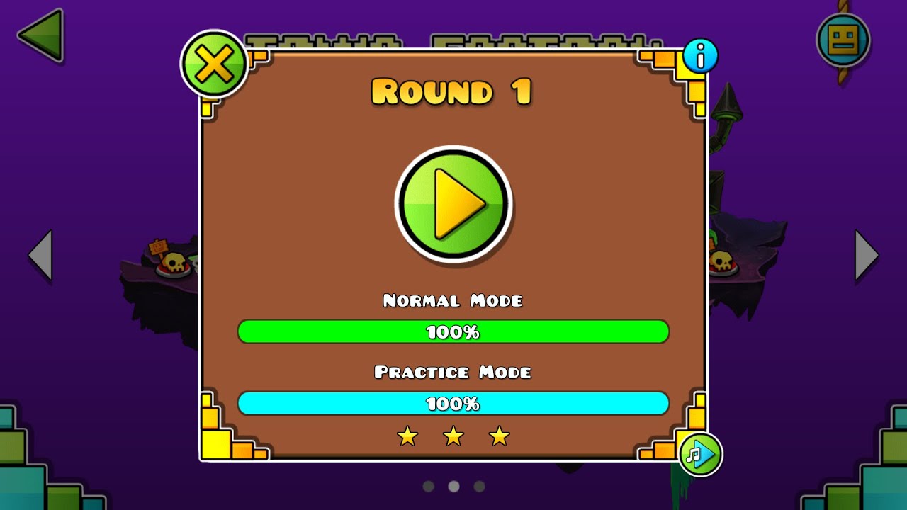 "Round 1" 100 % (TOXIC FACTORY) | Geometry Dash World - YouTube
