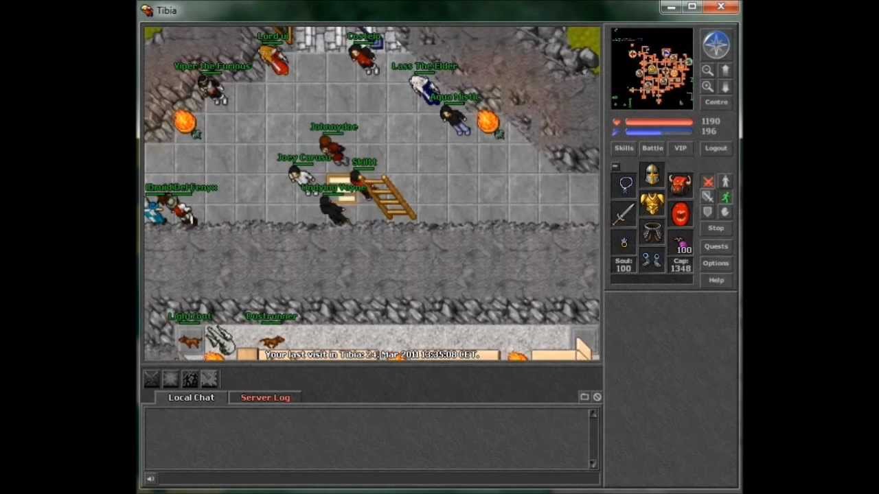 Tibia Flash client 2011 (Internet Explorer 9) - YouTube