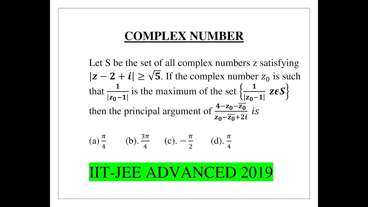 Q52 Let S Be The Set Of All Complex Numbers Z Satisfying z 2 i 5If q52-let-s-be-the-set-of-all-complex-numbers-z-satisfying-z-2-i-5if