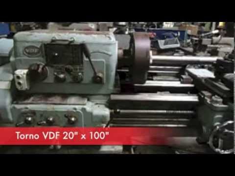 Torno VDF 20" X 100" - Maquinaria Chicago - YouTube