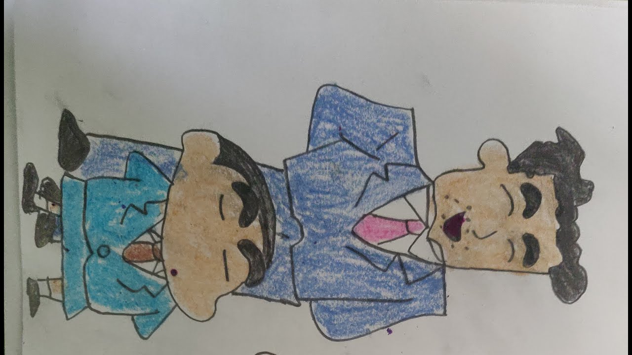 How to draw Shin chan and harry step by step como dibujar shin chan y ...