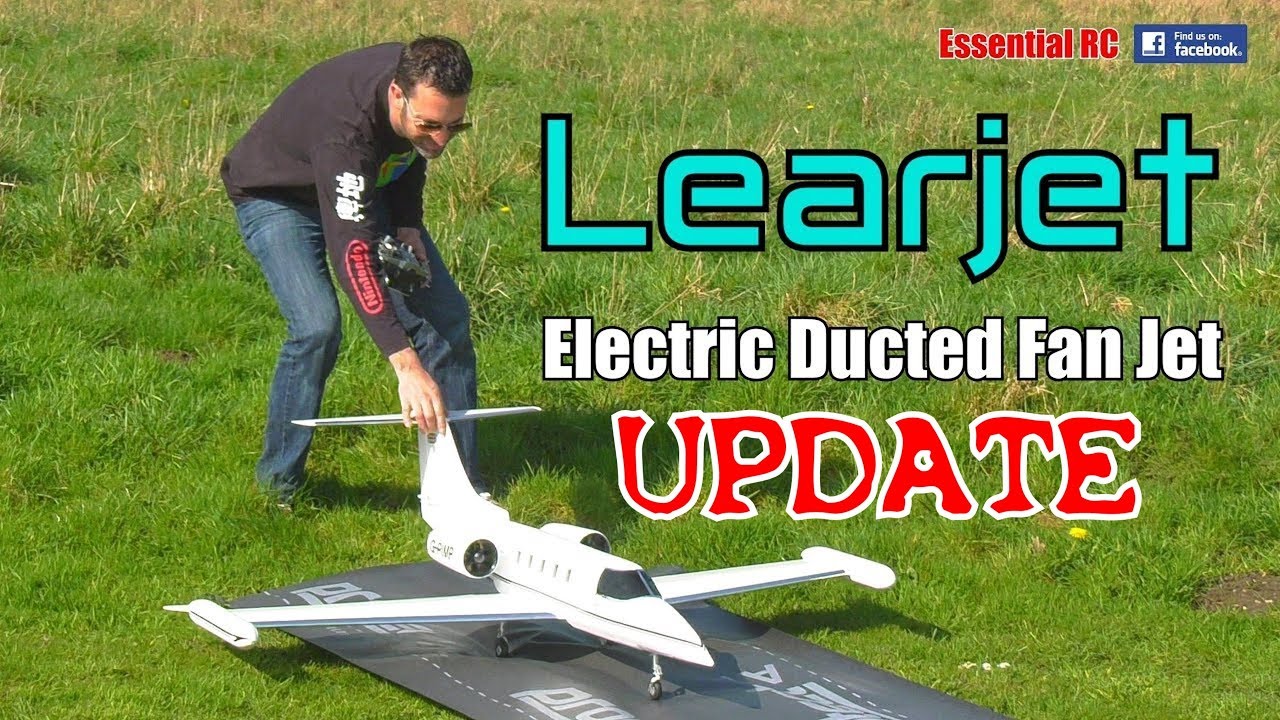LEARJET electric ducted fan (EDF) RADIO CONTROLLED JET (UPDATE) - YouTube