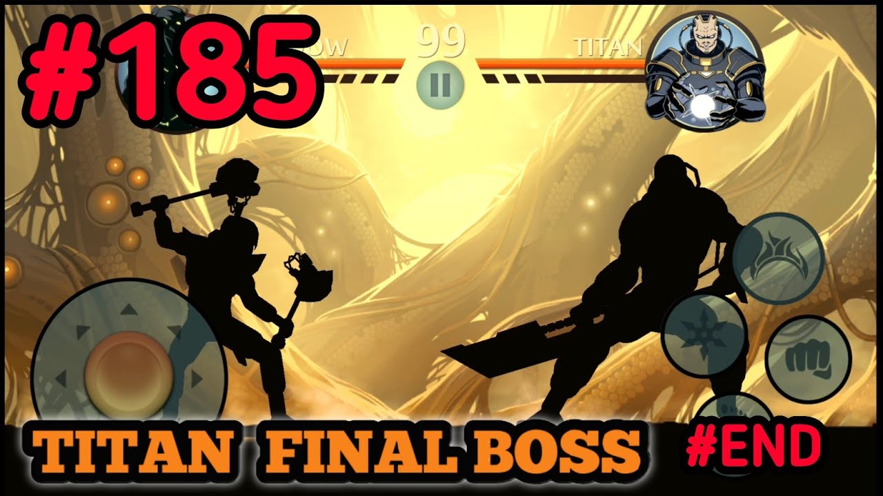 TITAN FINAL BOSS| SHADOW FIGHT 2 GAMEPLAY PART 185 | PHOENIX F-6 END ...