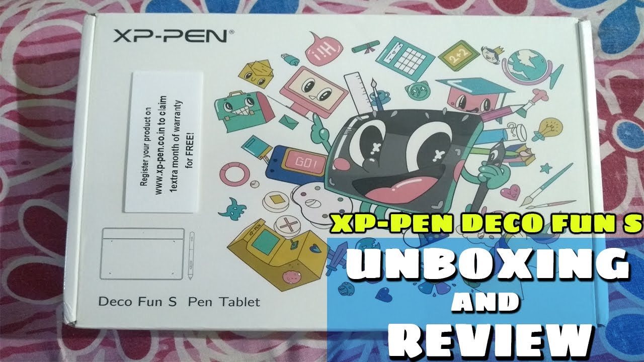 XP Pen Deco Fun S Graphic Tablet Unboxing and Early Impression - YouTube