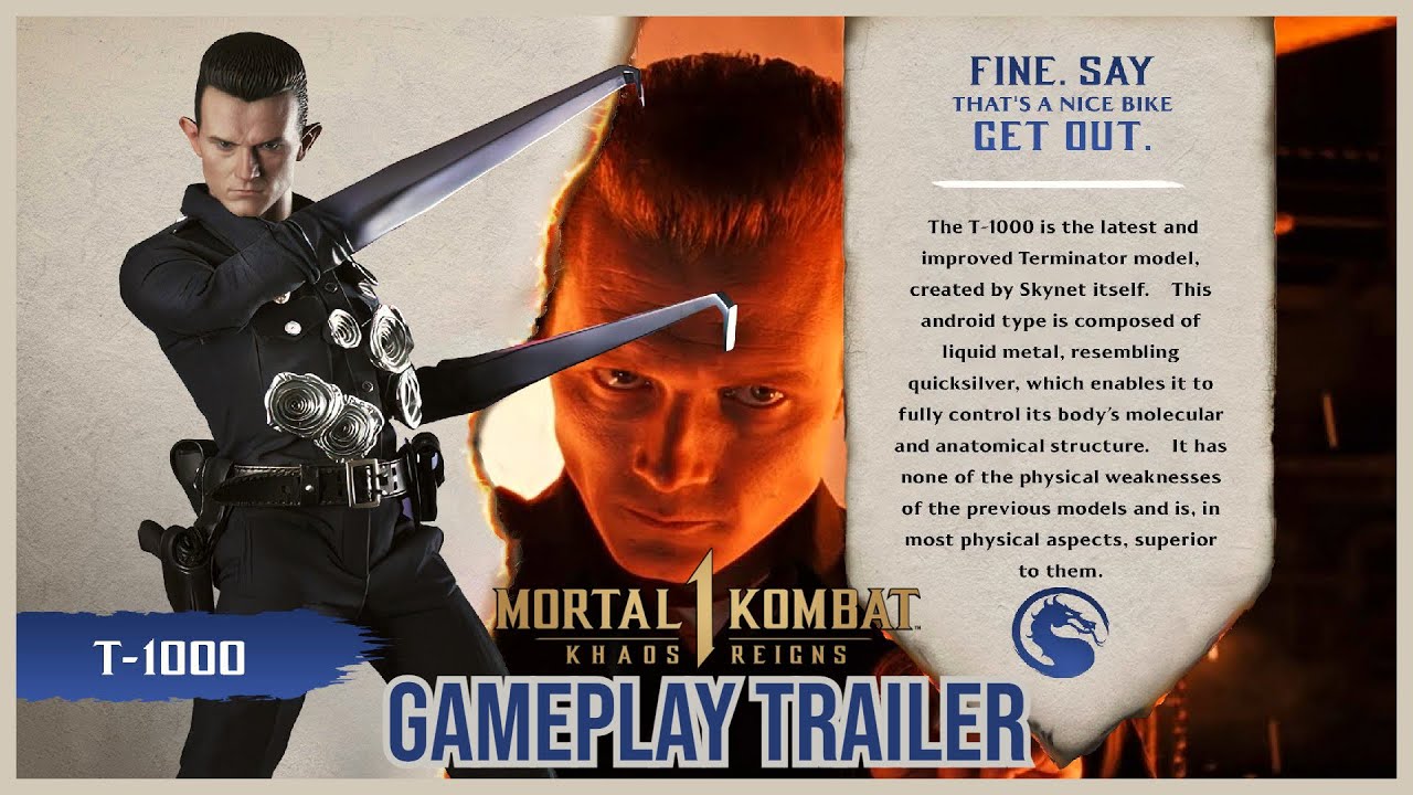 Mortal Kombat 1 / MK1: Khaos Reigns - T-1000 Gameplay Trailer - YouTube