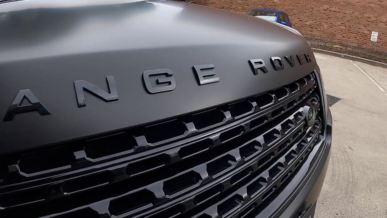 Range Rover Vogue | Satin Black full wrap by WrapStyle Sydney - YouTube