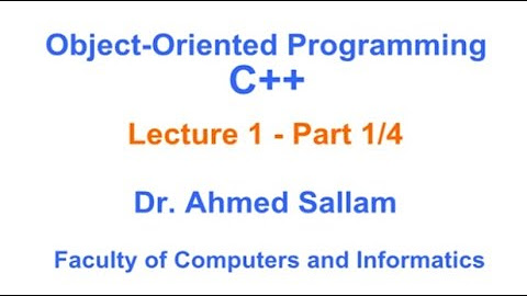 Object-Oriented Programming with C++ - YouTube