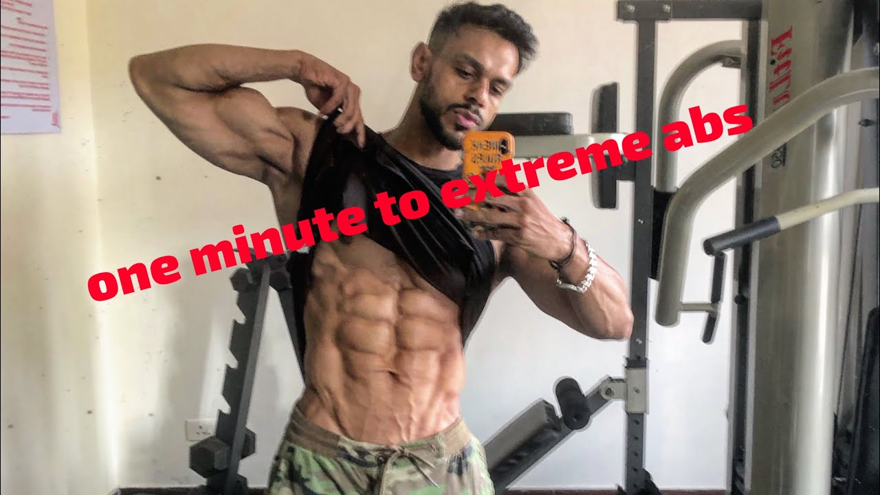 1 minute to extreme abs workout - YouTube