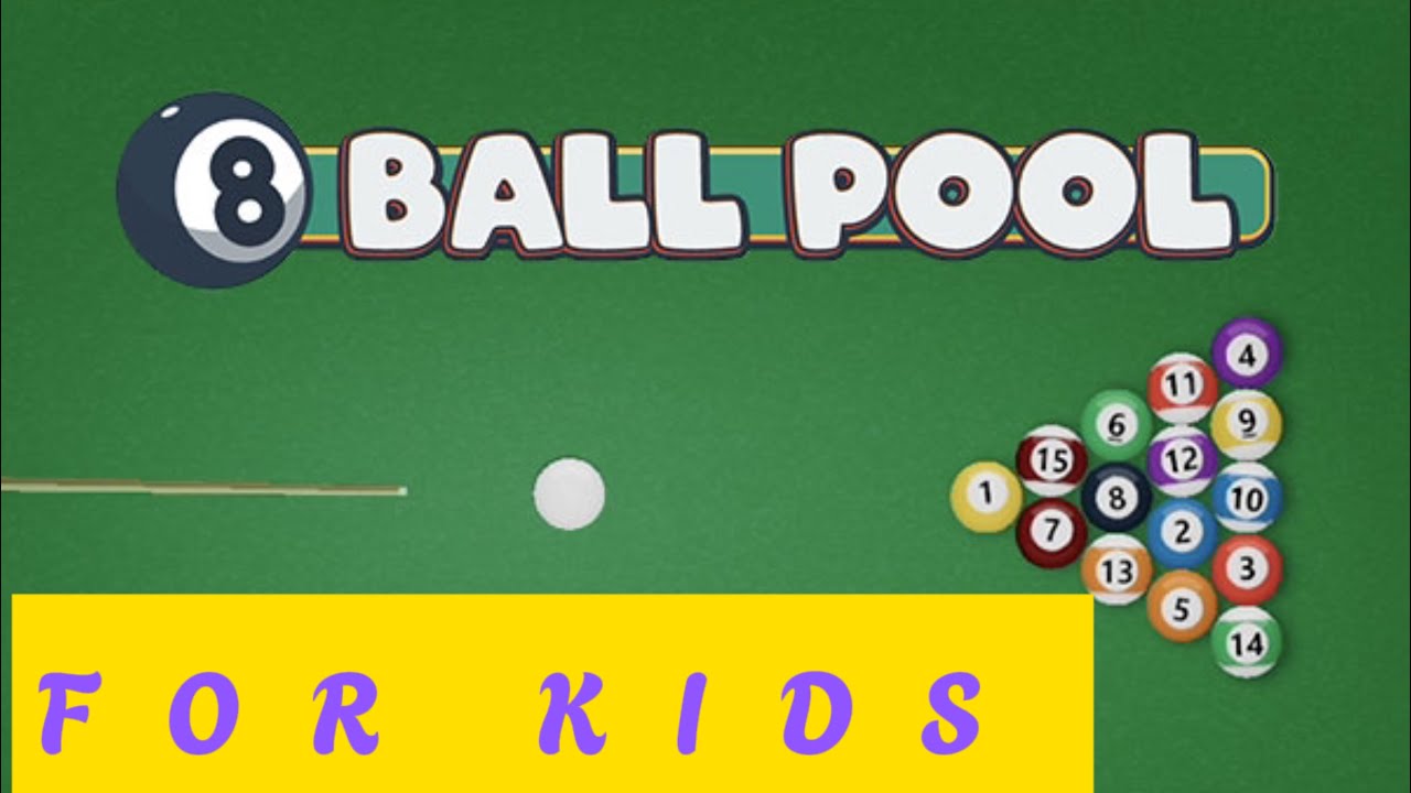 8 Ball Pool For Kids - Playing With Great Toy - YouTube