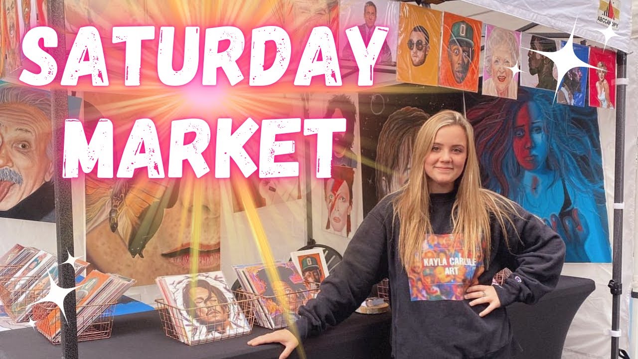 A Typical Day Selling Art at the Saturday Market - YouTube