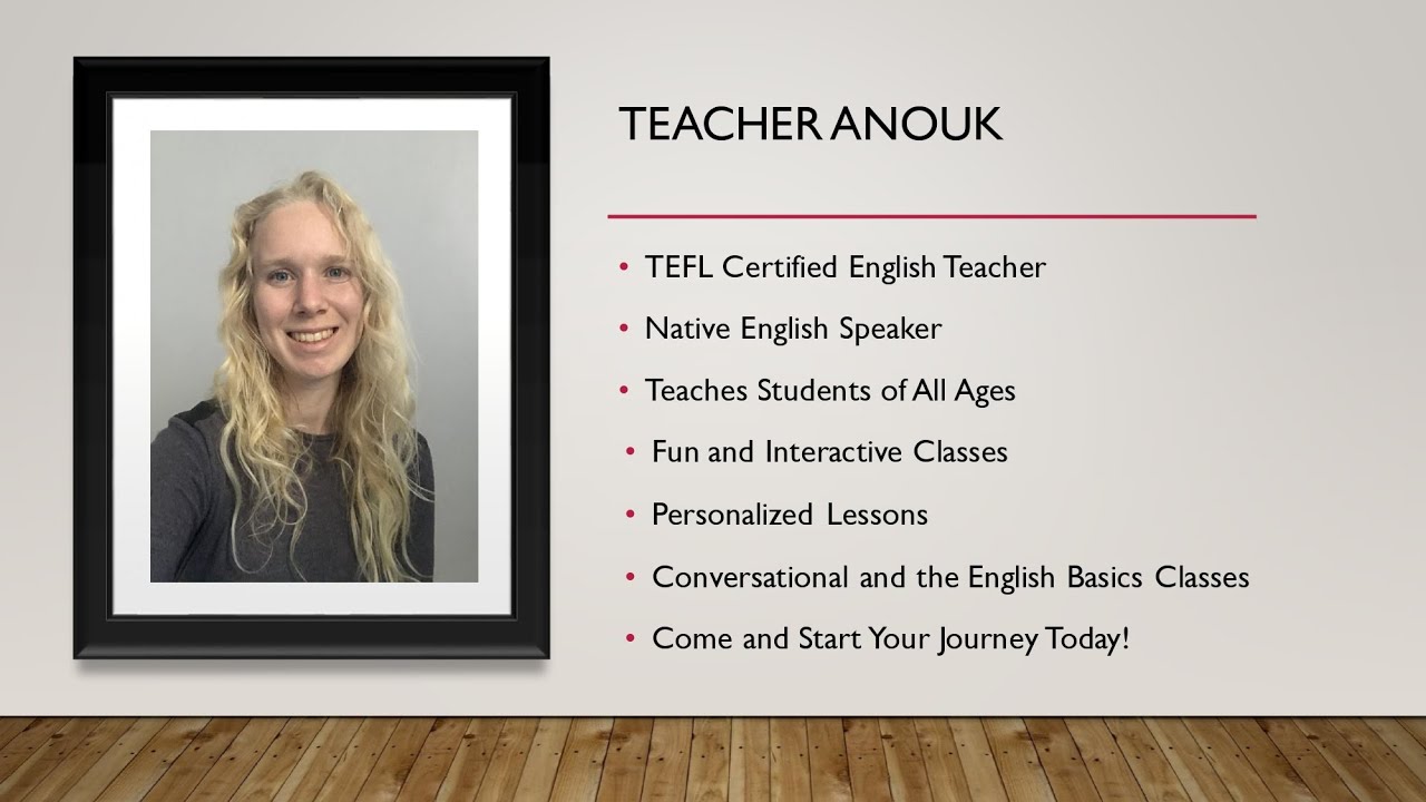 Introduction Tutor Anouk - YouTube