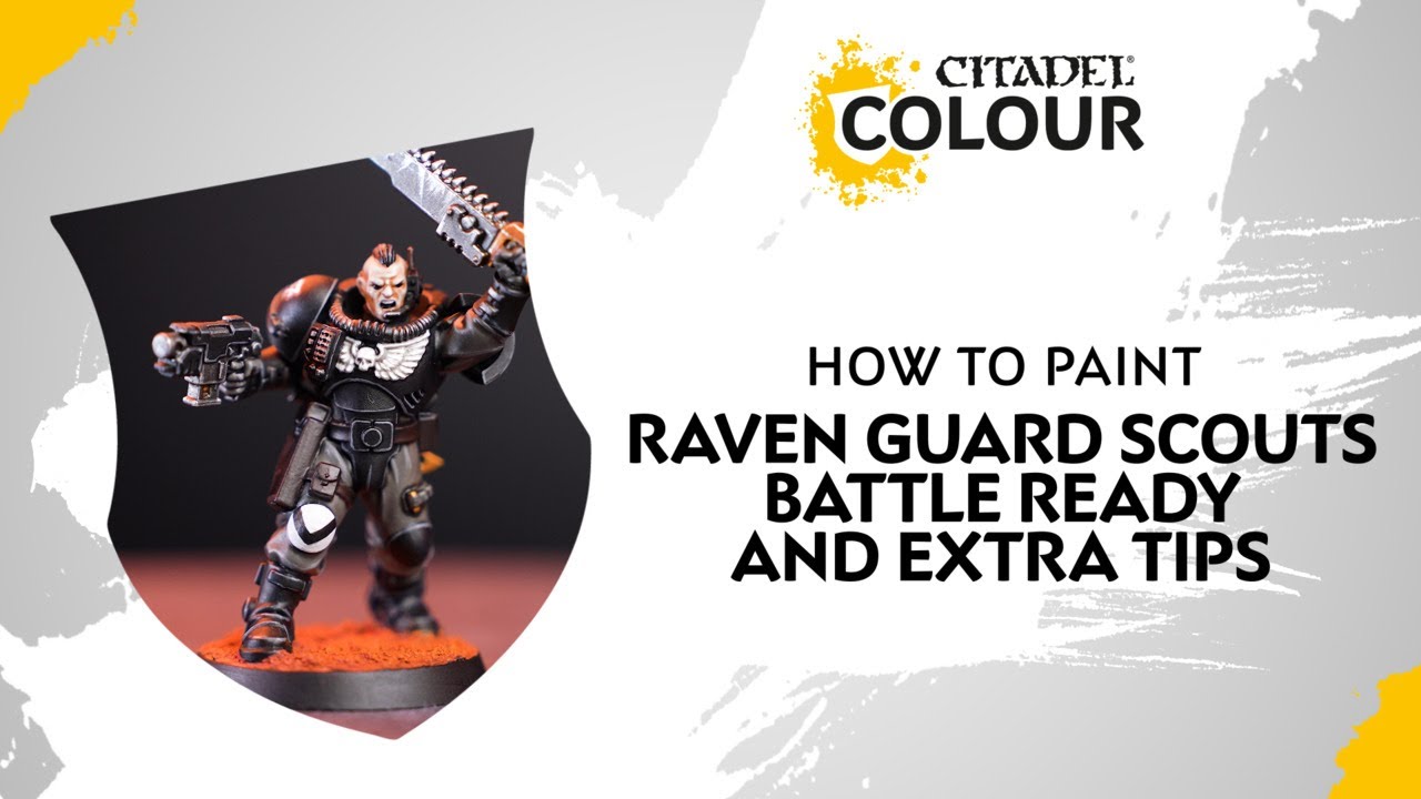How to Paint Raven Guard Scouts - Battle Ready and Extra Tips - YouTube
