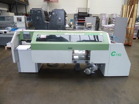 used 1 clamp perfect binding machine for sale Welbound C750 Gab ...