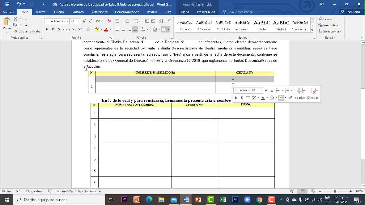 COMO REESTRUCTURAR LA JUNTA DE CENTRO PARTE 6 ACTA INTEGRACION - YouTube