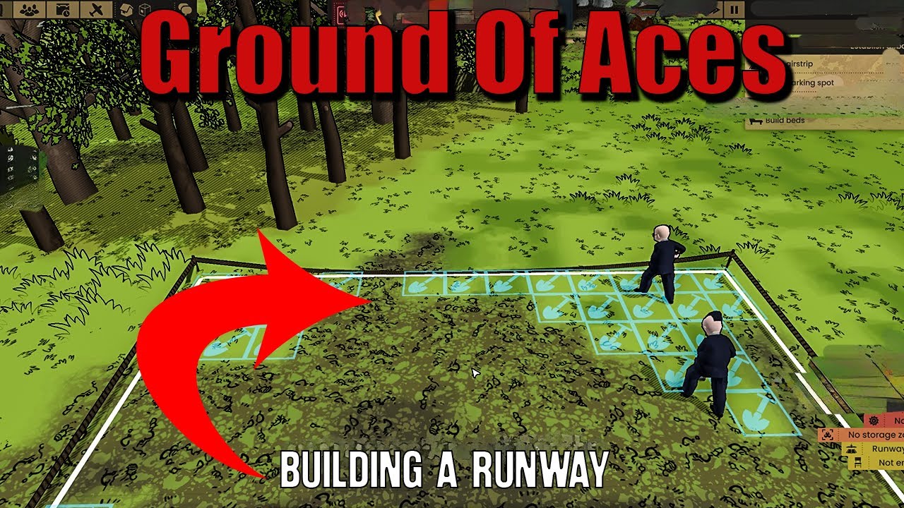 Ground of aces update demo - Part 1 building a runway (ww2 air base ...