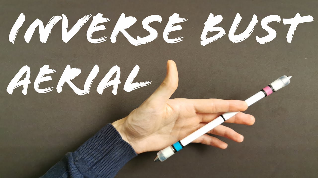Inverse Bust Aerial [Penspinning in Slow Motion] - YouTube