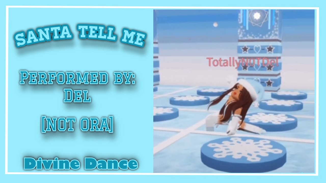 OLD DANCE || “Santa tell me” 🤍 || Solo on ADC Studio Roblox || NOT ORA ...