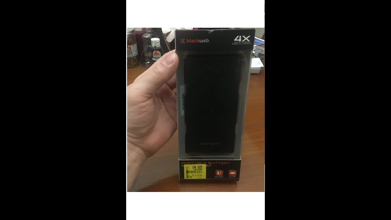 Walmart clearance unboxing Blackweb portable battery 10,000mah ...