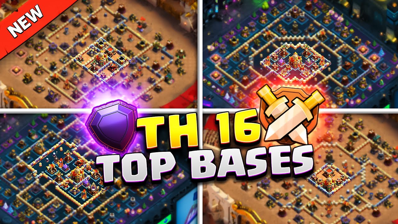 ONLY TH16 Bases You Need Till Upgrading to TH17 😎 Top 10 TH16 Bases ...