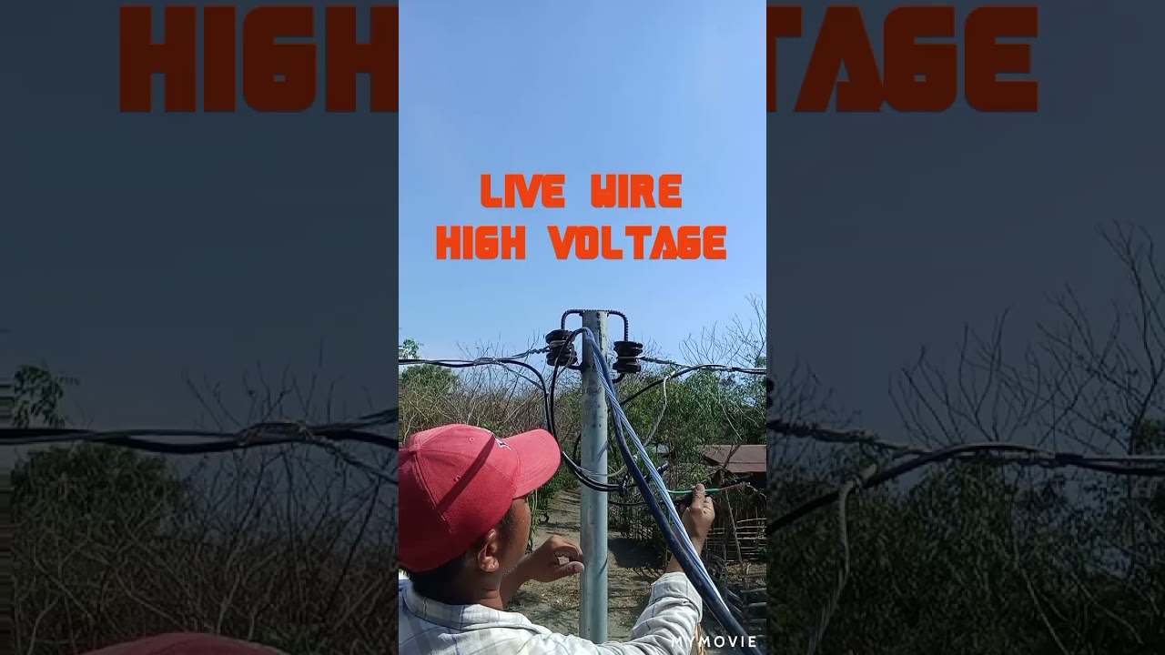 review tapping /installation service drop conductors live wire - YouTube