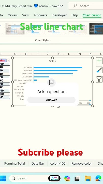 line chart in excel#shorts #exceltech #exceltips #microsoftoffice - YouTube
