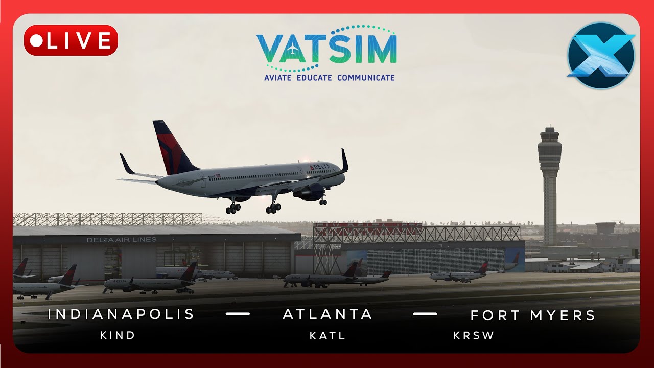 VATSIM Event: The Everglades Circuit! | B752 | Indianapolis - Atlanta - Fort Myers | X-Plane 11 ...