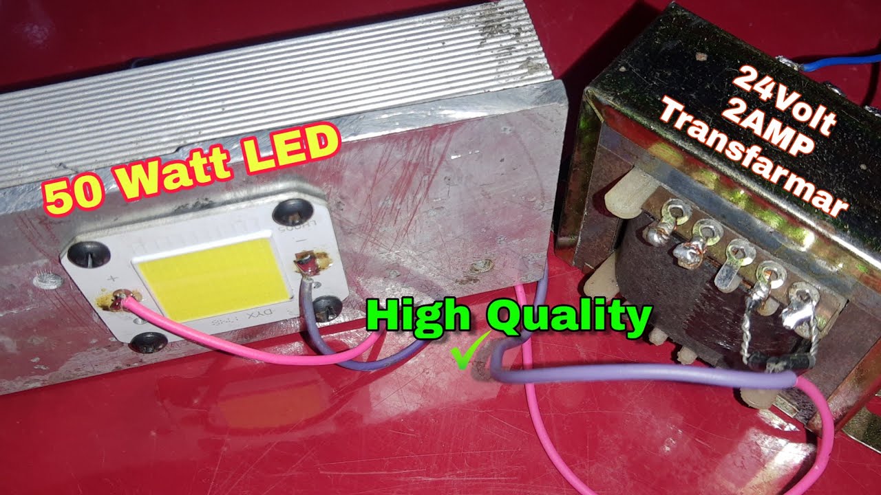 How To Make 50 Watt LED Transformer - YouTube