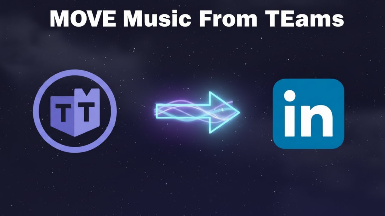 How to Transfer music library from Microsoft Teams to LinkedIn - simple ...