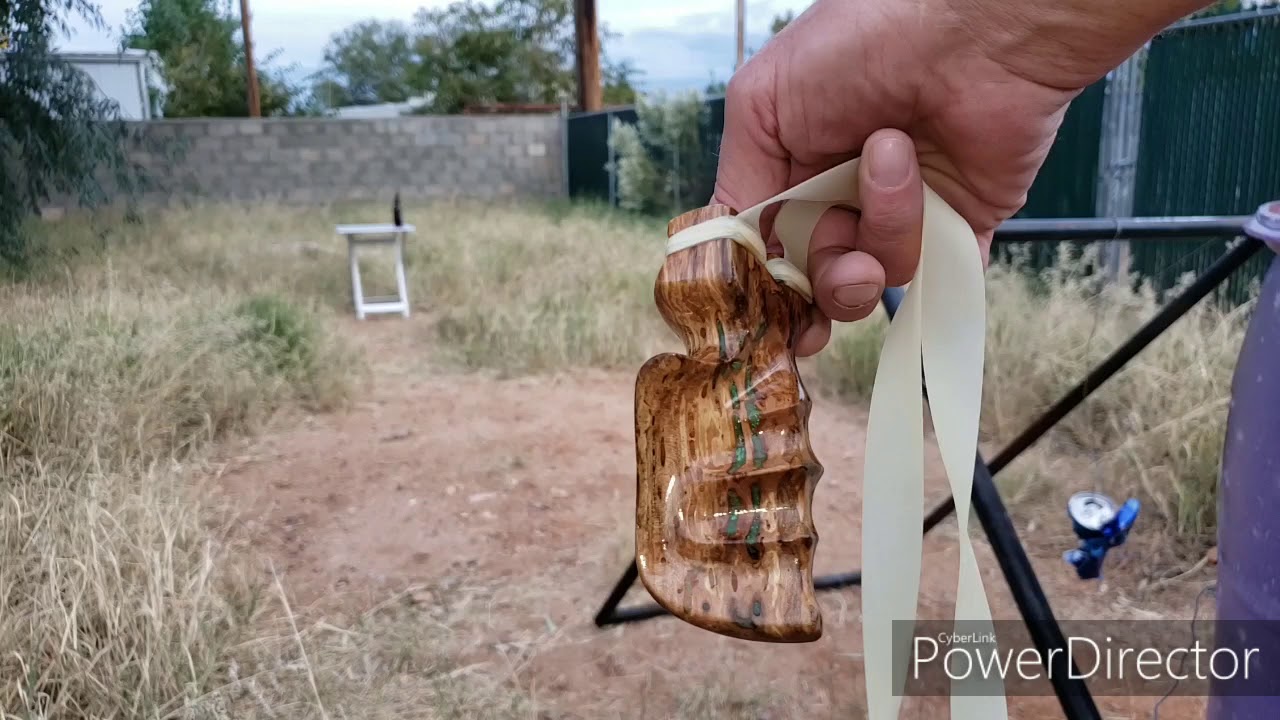 BAD ASS Wood Carved PFS Bonegrip - YouTube