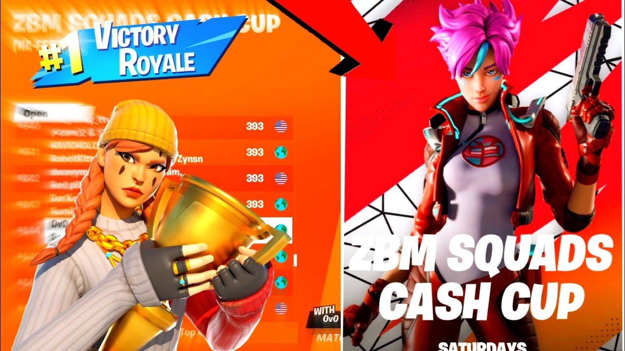 I COMPETED in the ZERO BUILDS SQUAD CUP! (Fortnite Competitive Full ...