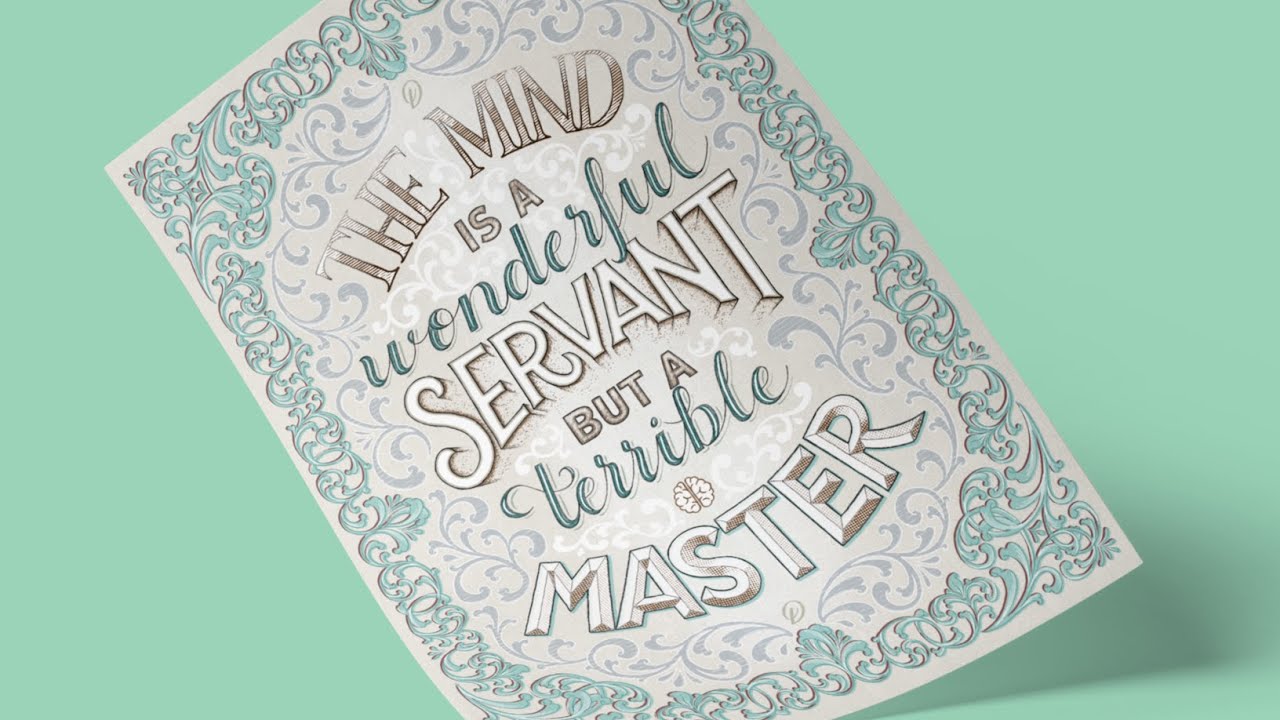 'A Wonderful Servant' | Hand Lettering | Procreate Time-lapse ...