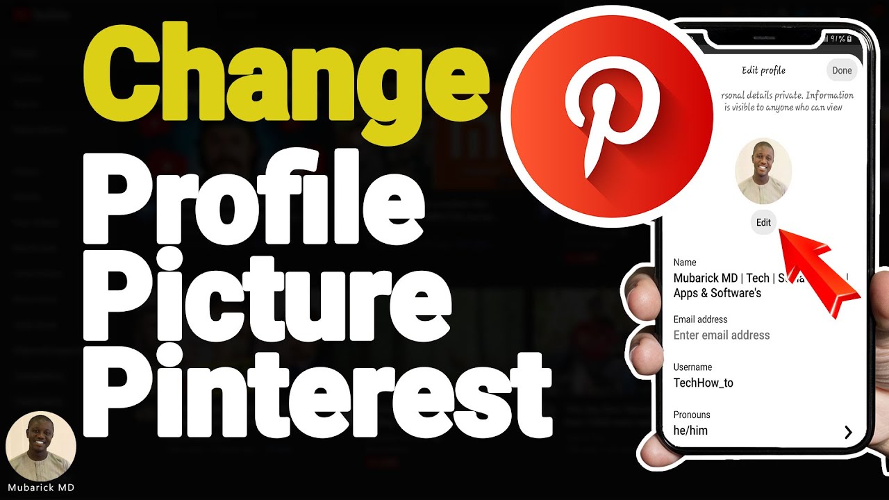 How to Change Your Profile Picture on Pinterest - Full Guide - YouTube