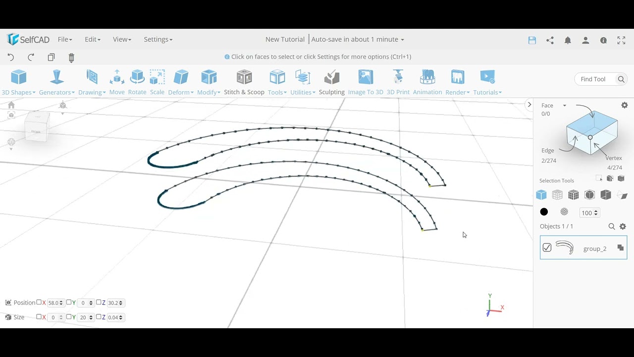 How to find and remove all loose edges in SelfCAD. - YouTube