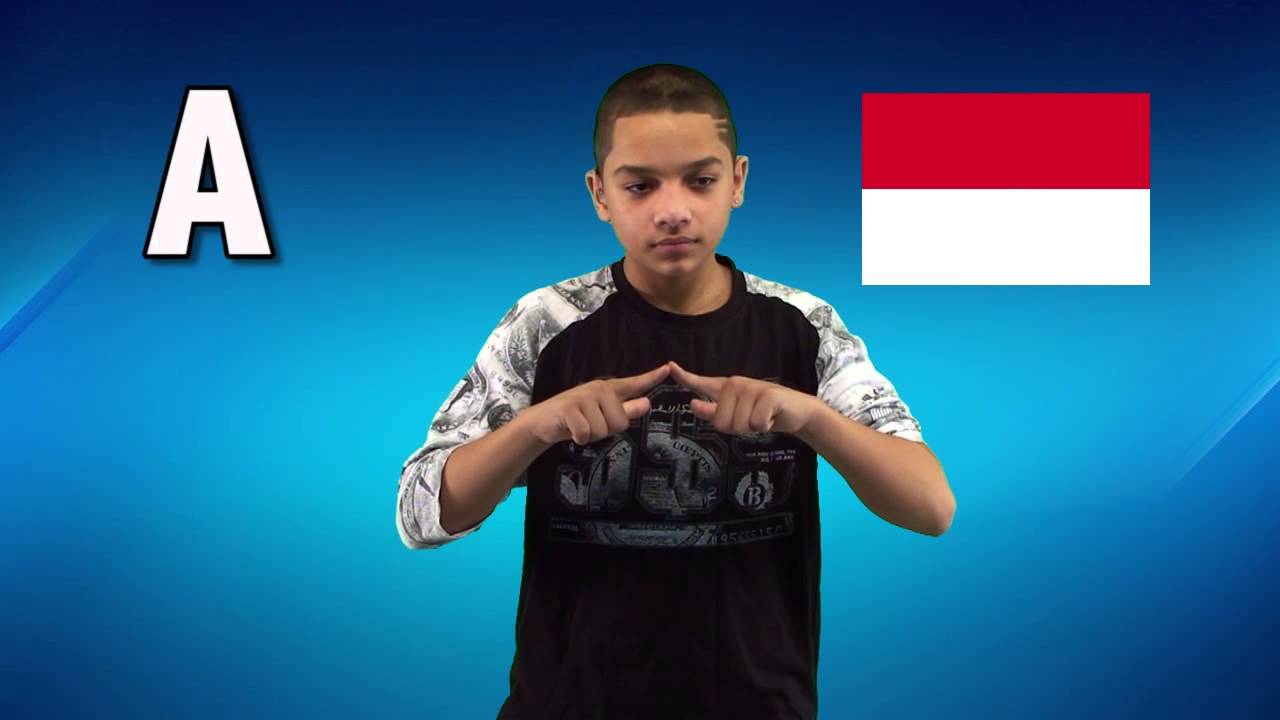 Indonesian Sign Language ABCs - YouTube