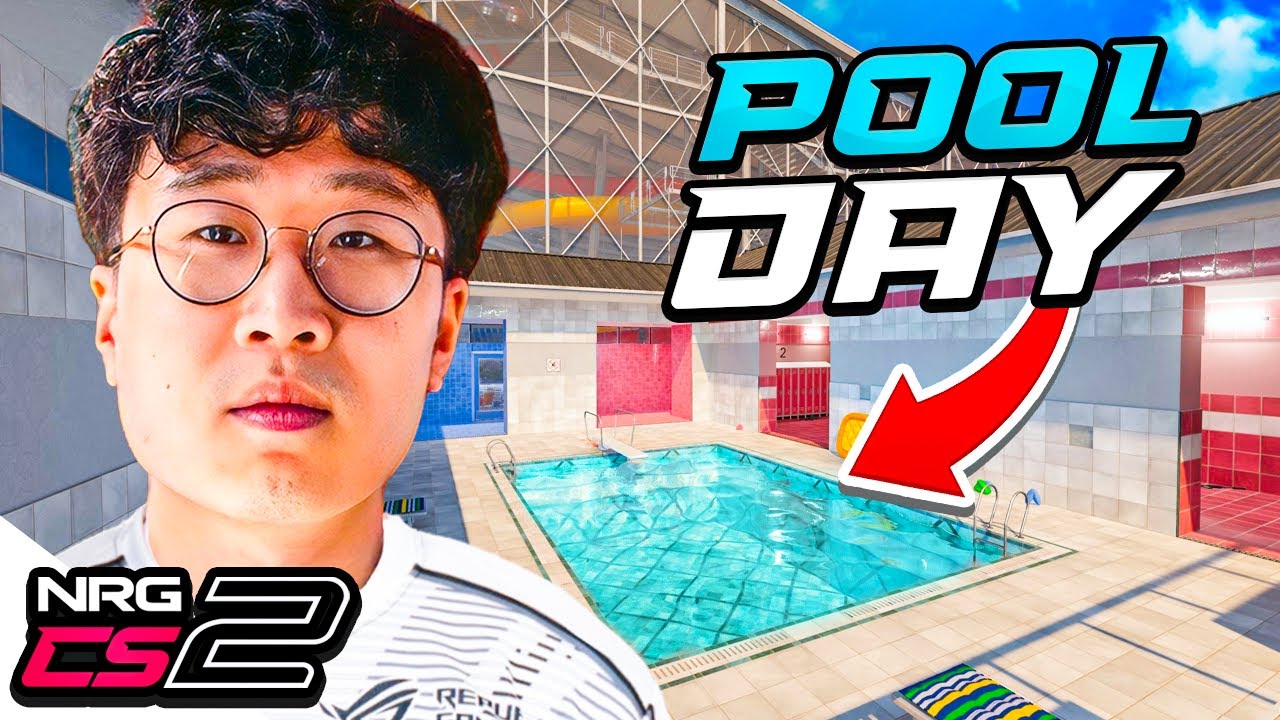 CS2 Pros SURFING and POOL DAY Challenge - YouTube