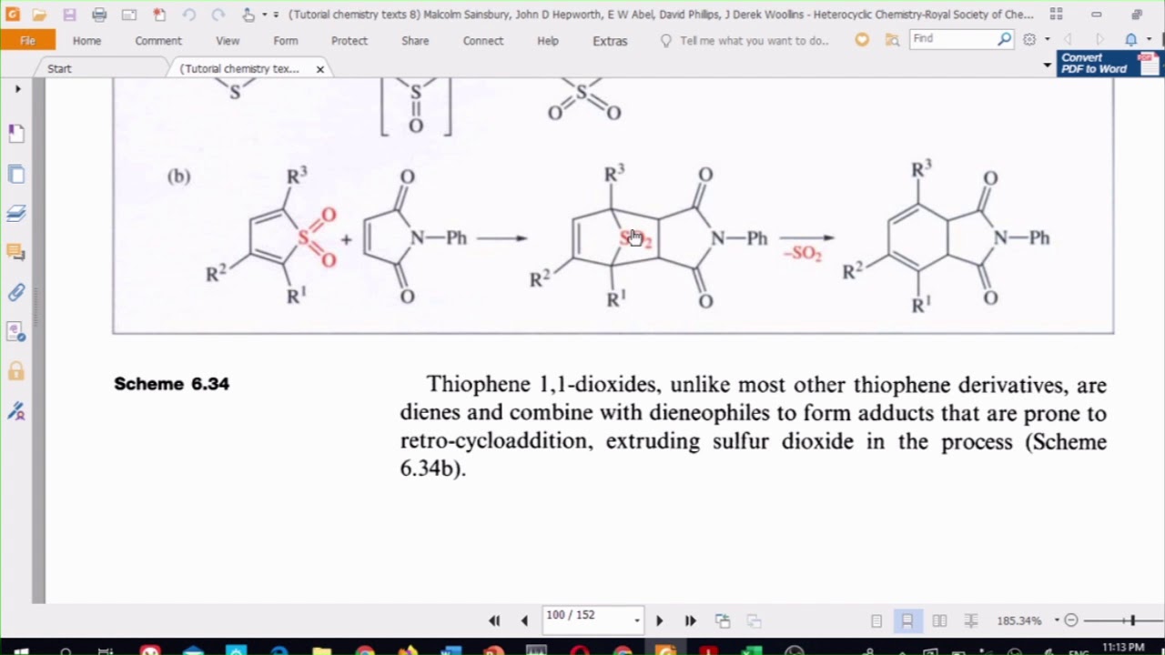 Thiophene: Reactions and synthesis - YouTube