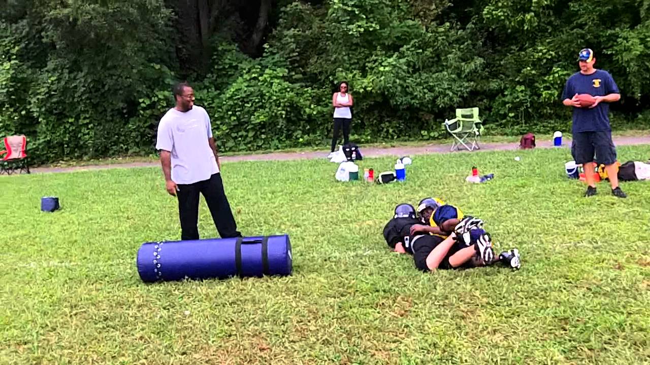 Fumble Recovery Pursuit Angle Tackle Drill - YouTube