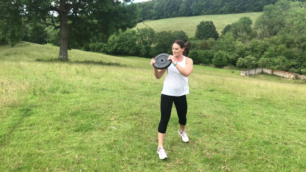 Plate Plyometric Lunge with Swing Shoulder to Front Hip Left - YouTube