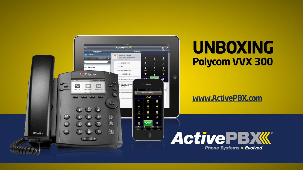 ActivePBX Unboxing the Polycom VVX 300 - YouTube