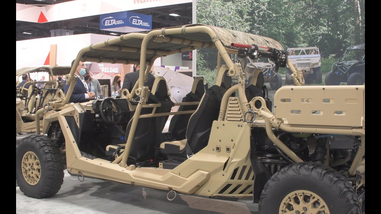 Polaris displays MRZR Alpha in US for first time at AUSA - YouTube