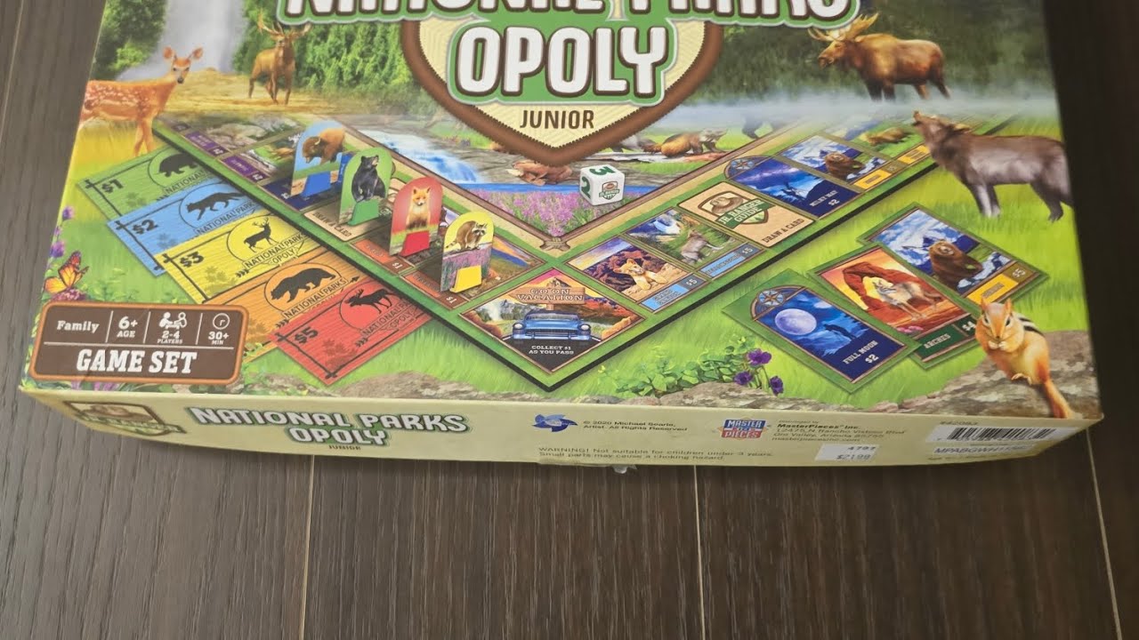 National Park Opoly Board Game 내셔널 파크 오폴리 보드게임 🎲 - YouTube