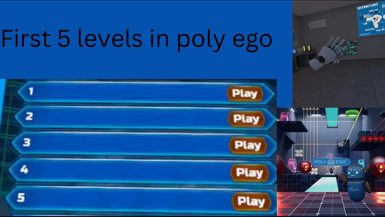 How to do the first 5 levels in poly ego #polyego #vr #tutorial - YouTube