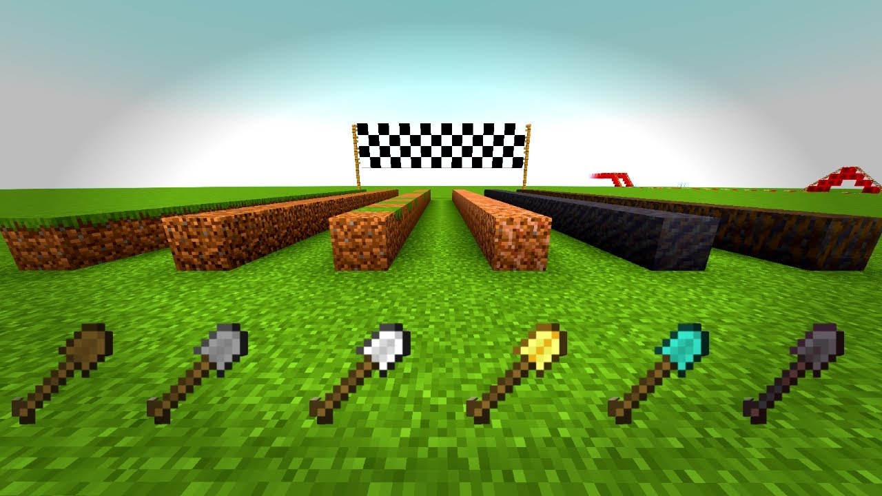 Minecraft which shovel is best to mine dirt, mud? Minecraft Iron golem ...