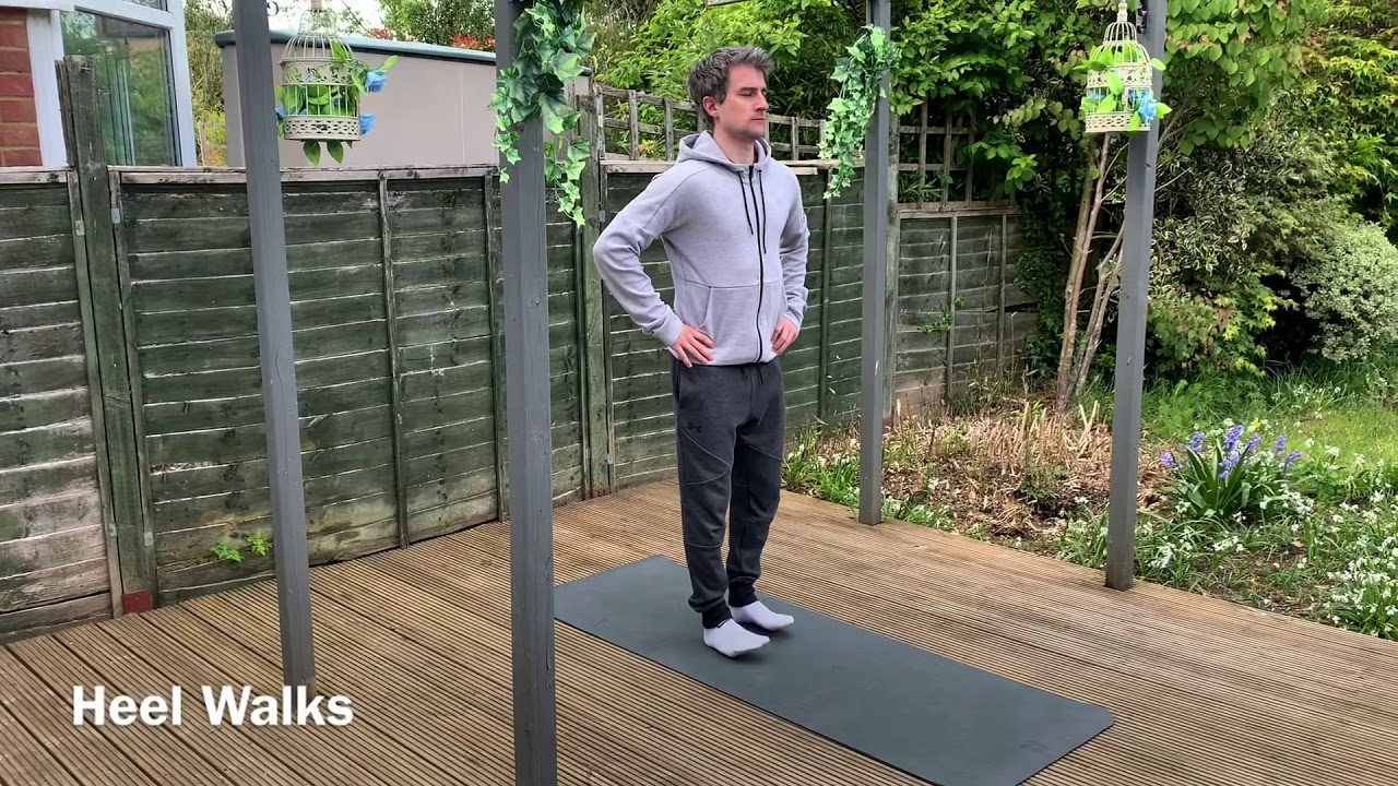 Ankle Strength Exercises - Heel Walks - YouTube