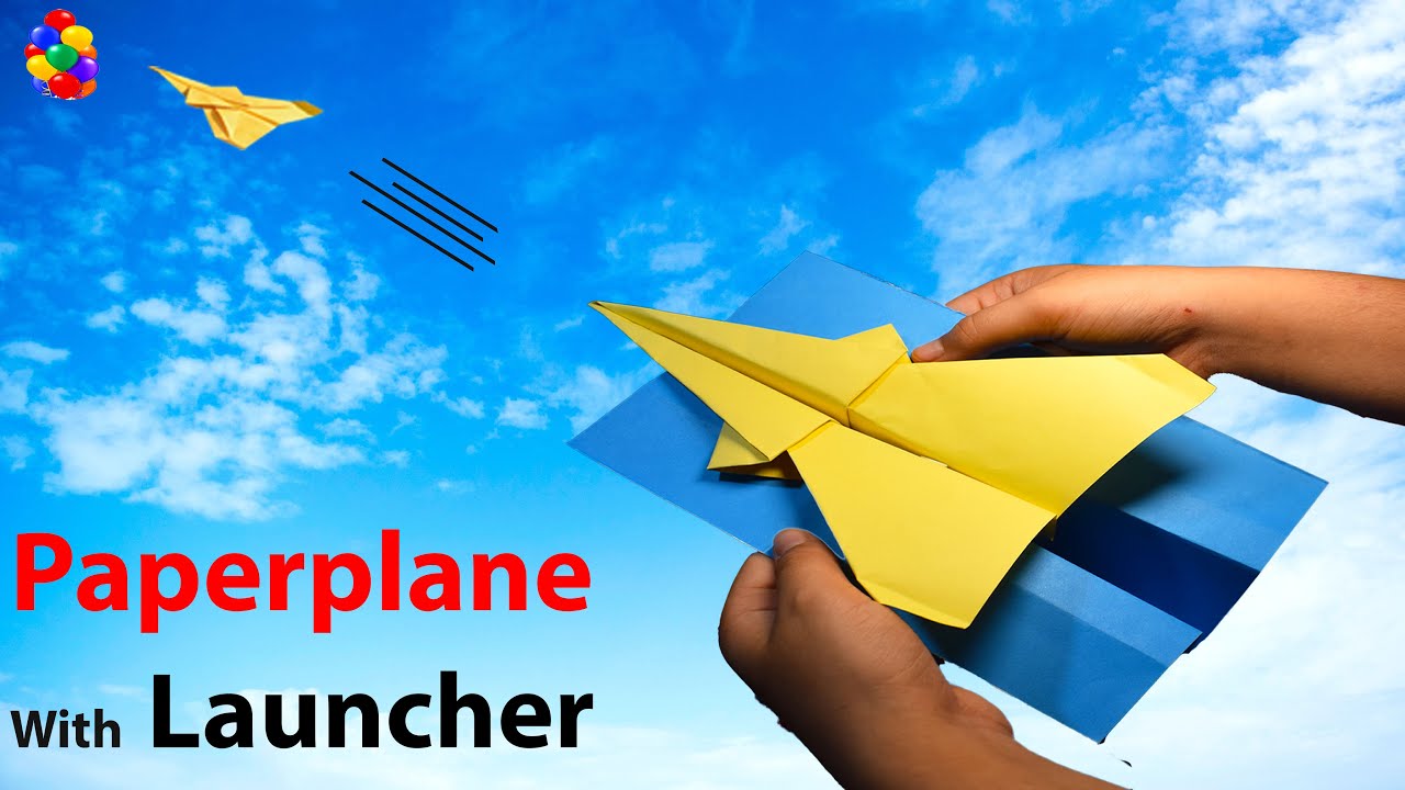 How to make Paper plane with launcher - Paper plane - YouTube