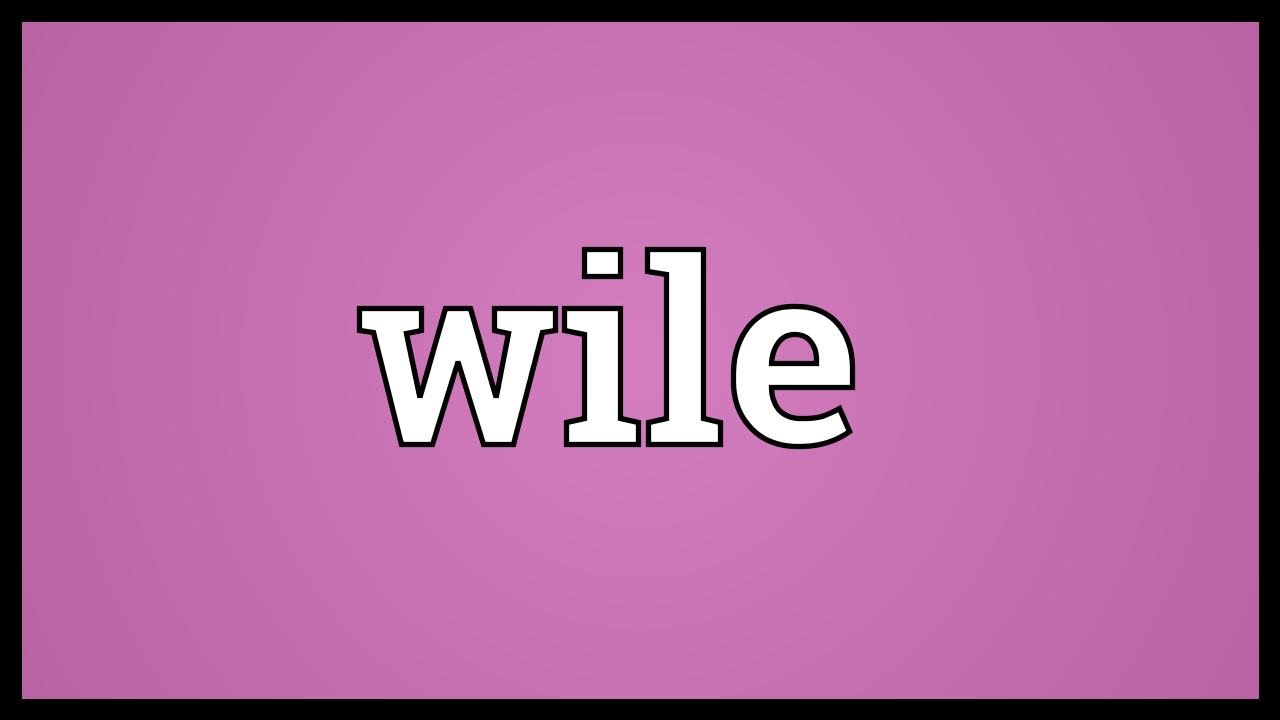 Wile Meaning - YouTube