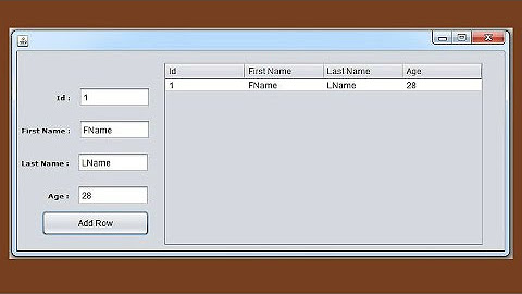Java JTable Tutorial - YouTube